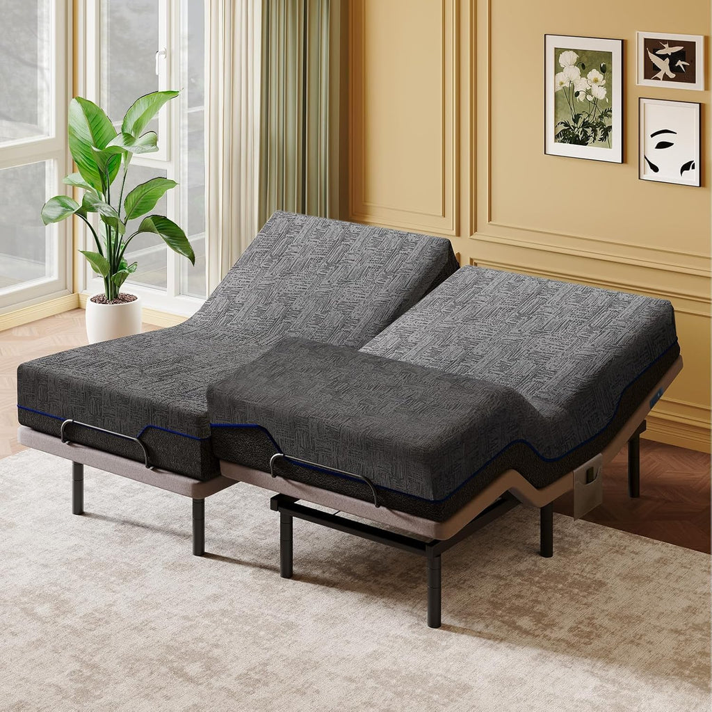 AMADA Basic Adjustable Bed Frame & Luxury Mattress Set – Amadahome